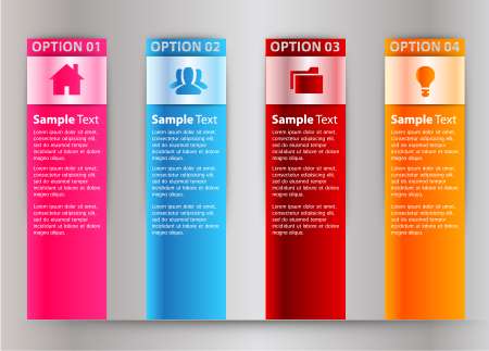 colorful modern text box template for website computer graphic and ...